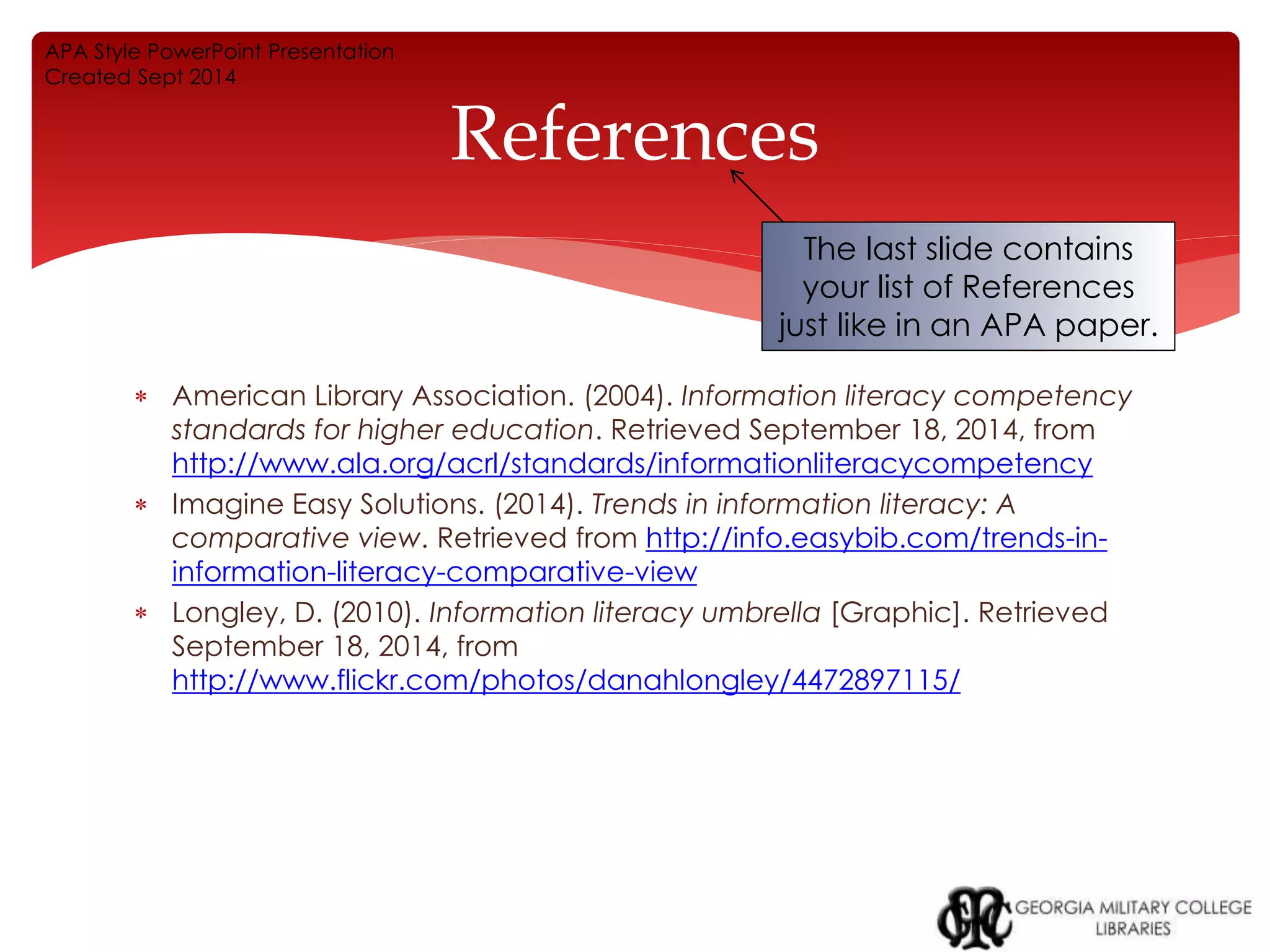 APA Presentation | PPT