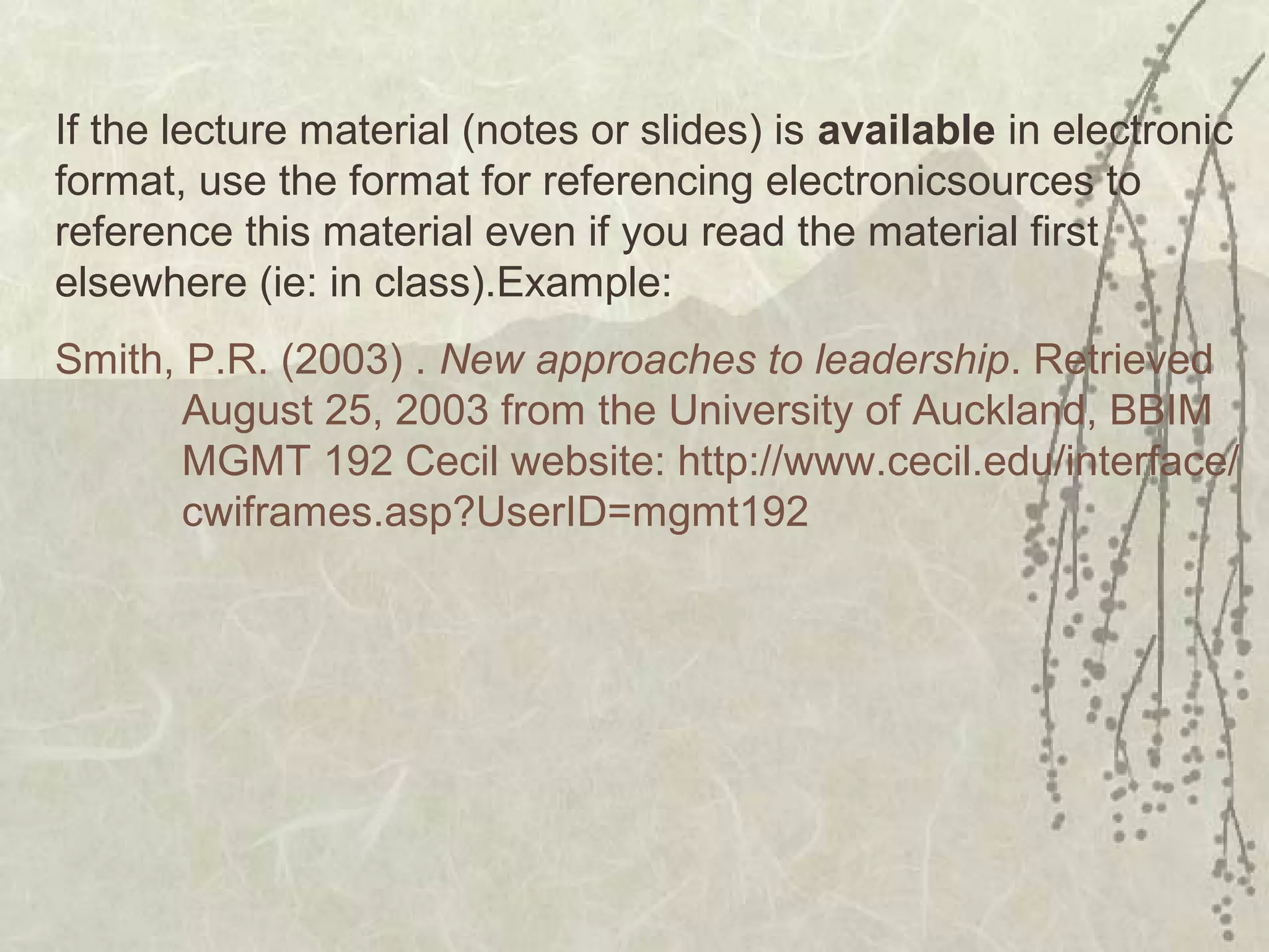 Introduction to APA Style | PPT