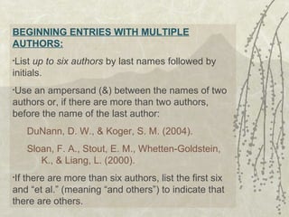 Introduction to APA Style | PPT