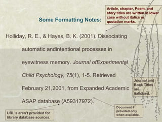 Introduction to APA Style | PPT