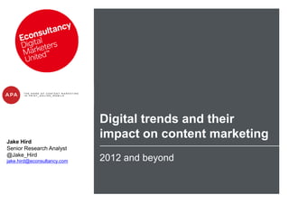 Digital trends and their impact on content marketing | PDF
