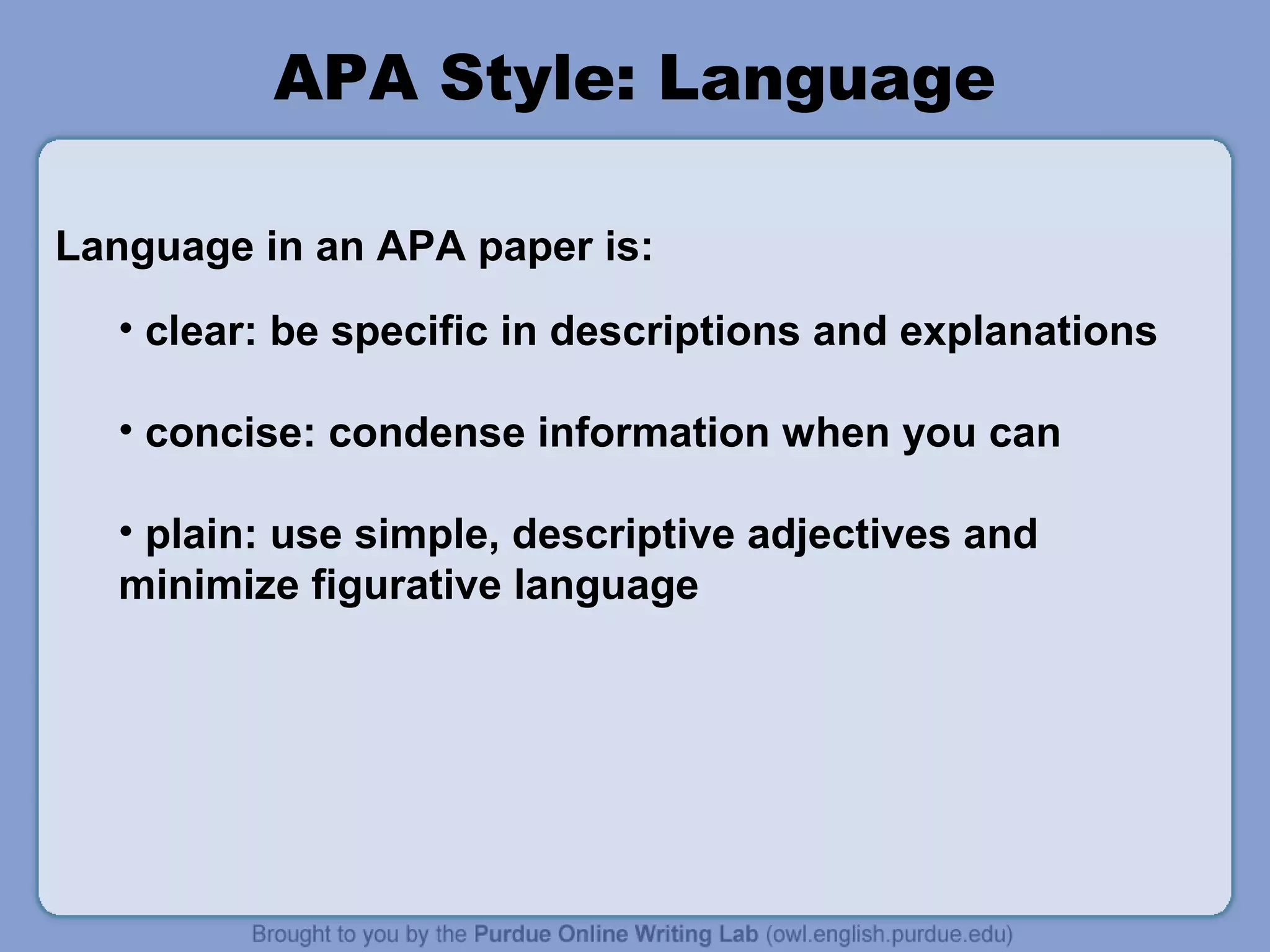 APA Style Presentation | PPT