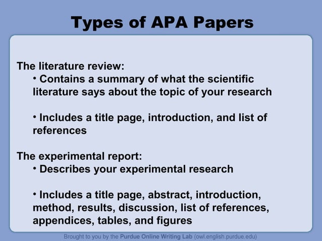APA Style Presentation | PPT