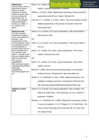 APA Quick Reference | PDF