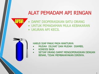 Alat Pemadam Api Ringan yang dipake untuk memadamkan api.pptx