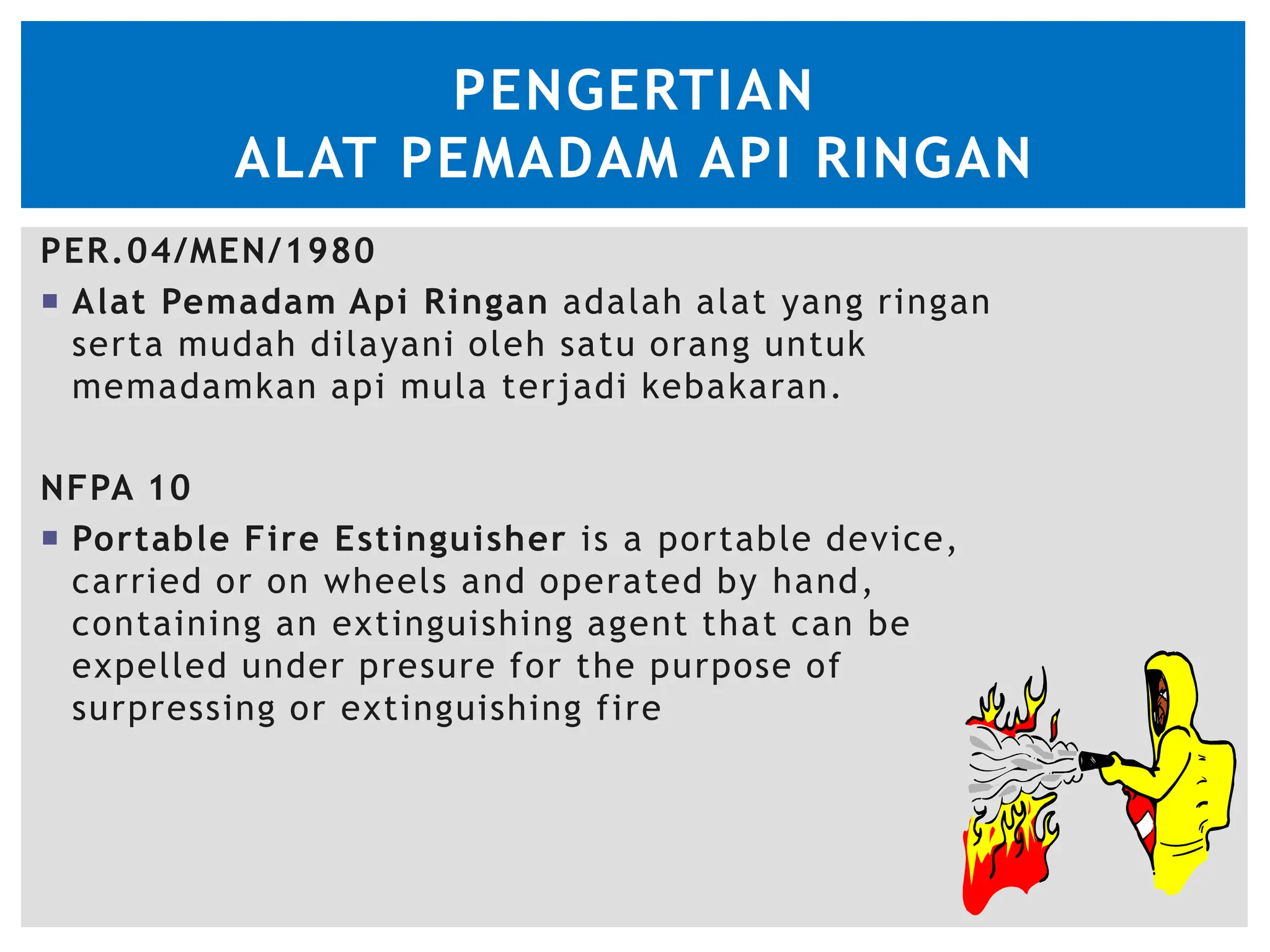 Alat pemadam api ringan point penggunaan alat pemadam | PDF