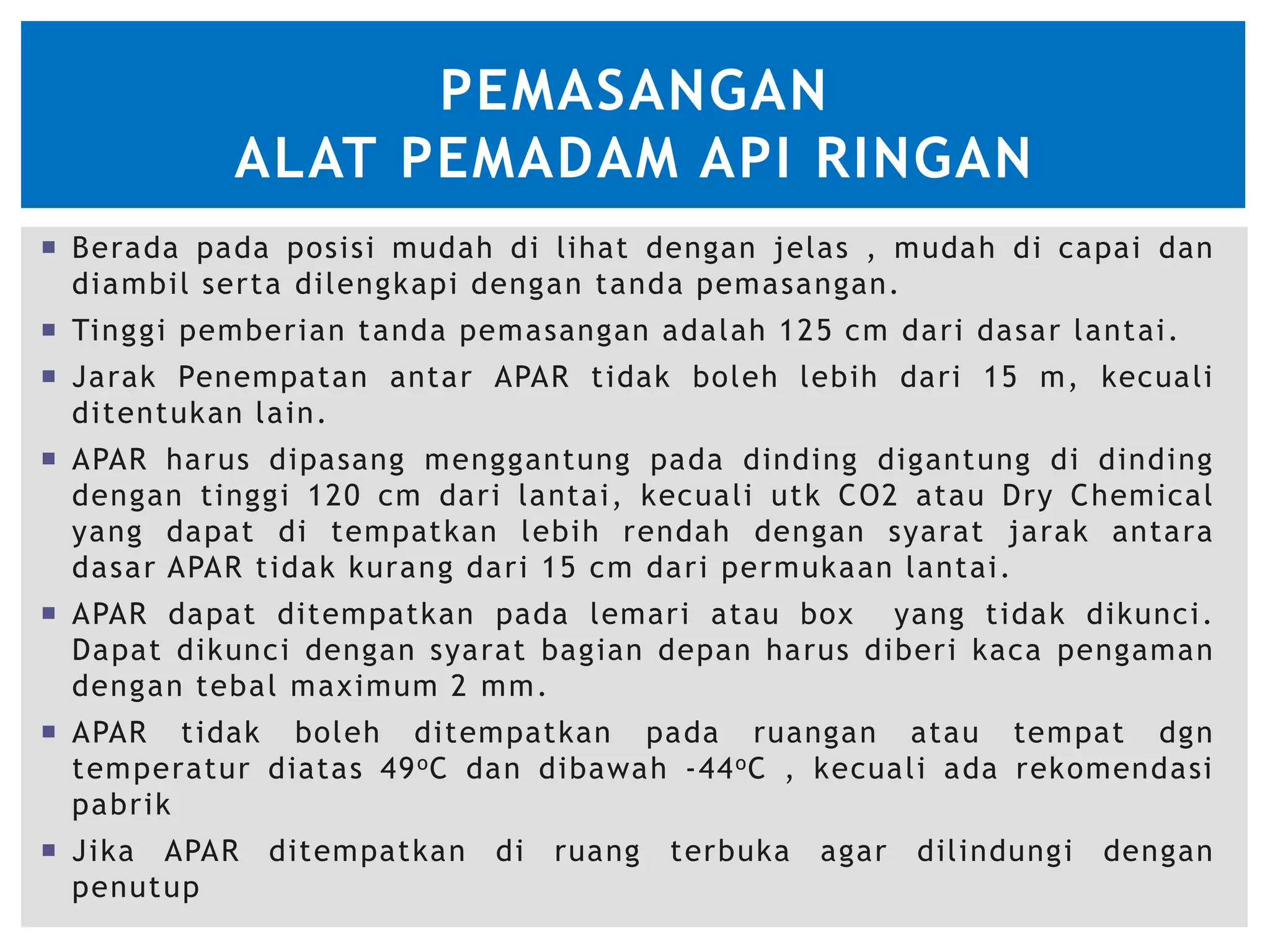 Alat pemadam api ringan point penggunaan alat pemadam | PDF