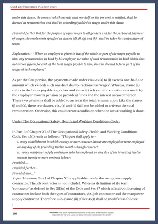 Suggestions to implement the proposed Labour Codes | PDF