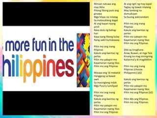 AP Aralin 10 Magagandang Tanawin at Pook Pasyalan bilang Yaman Likas ng ...