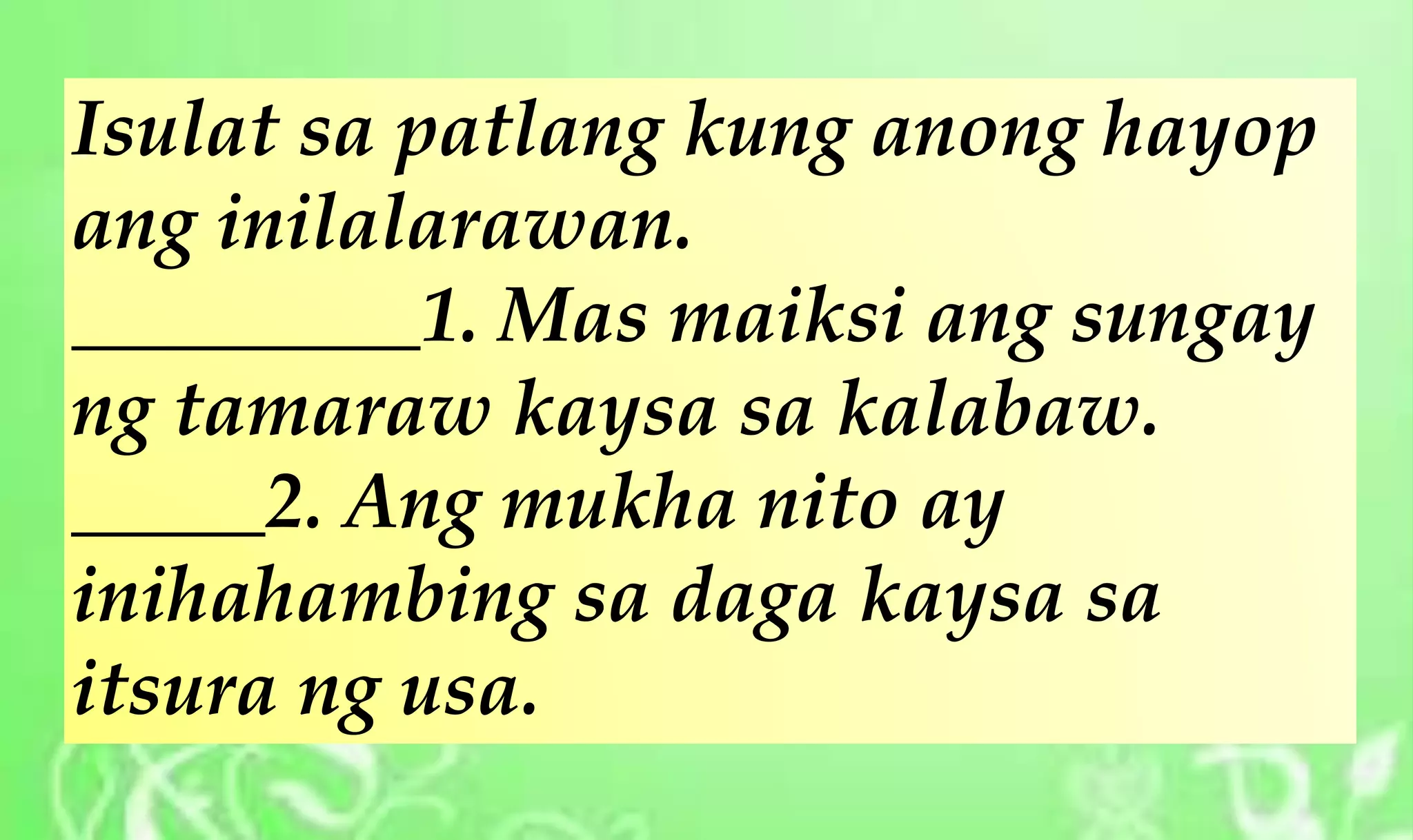 Ap aralin 8 ang kinalaman ng klima sa mga uri ng pananim at hayop sa ...