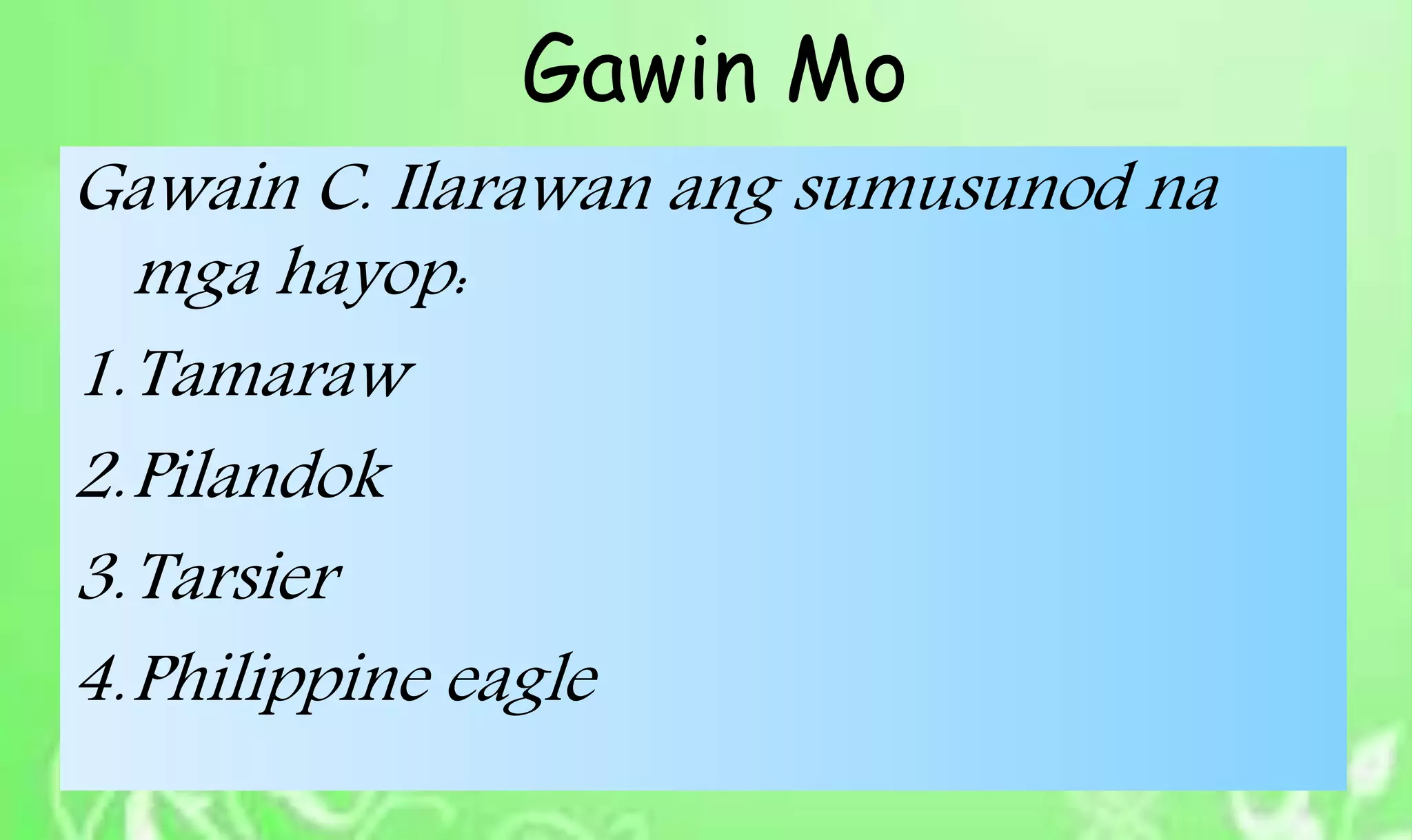 Ap aralin 8 ang kinalaman ng klima sa mga uri ng pananim at hayop sa ...