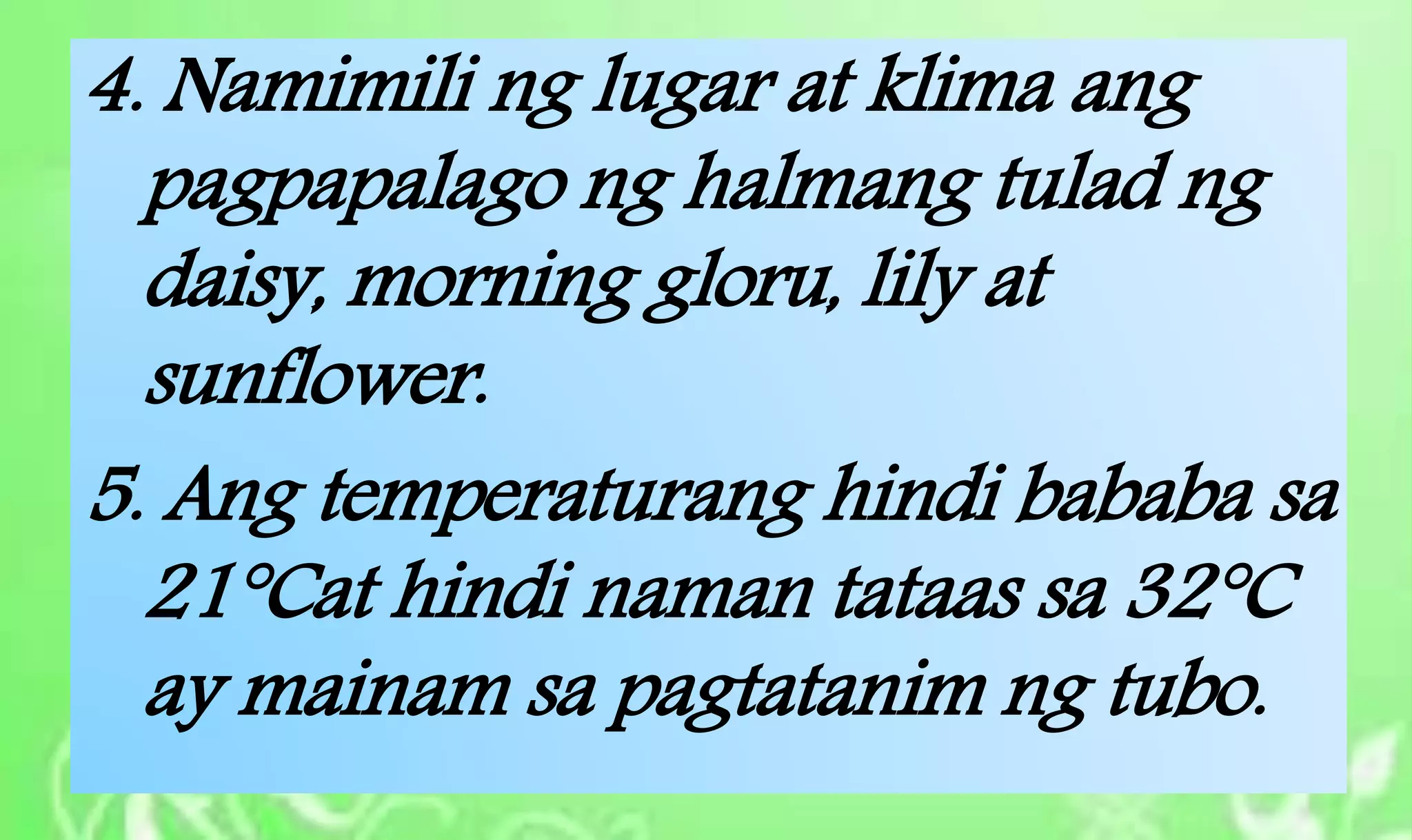 Ap aralin 8 ang kinalaman ng klima sa mga uri ng pananim at hayop sa ...