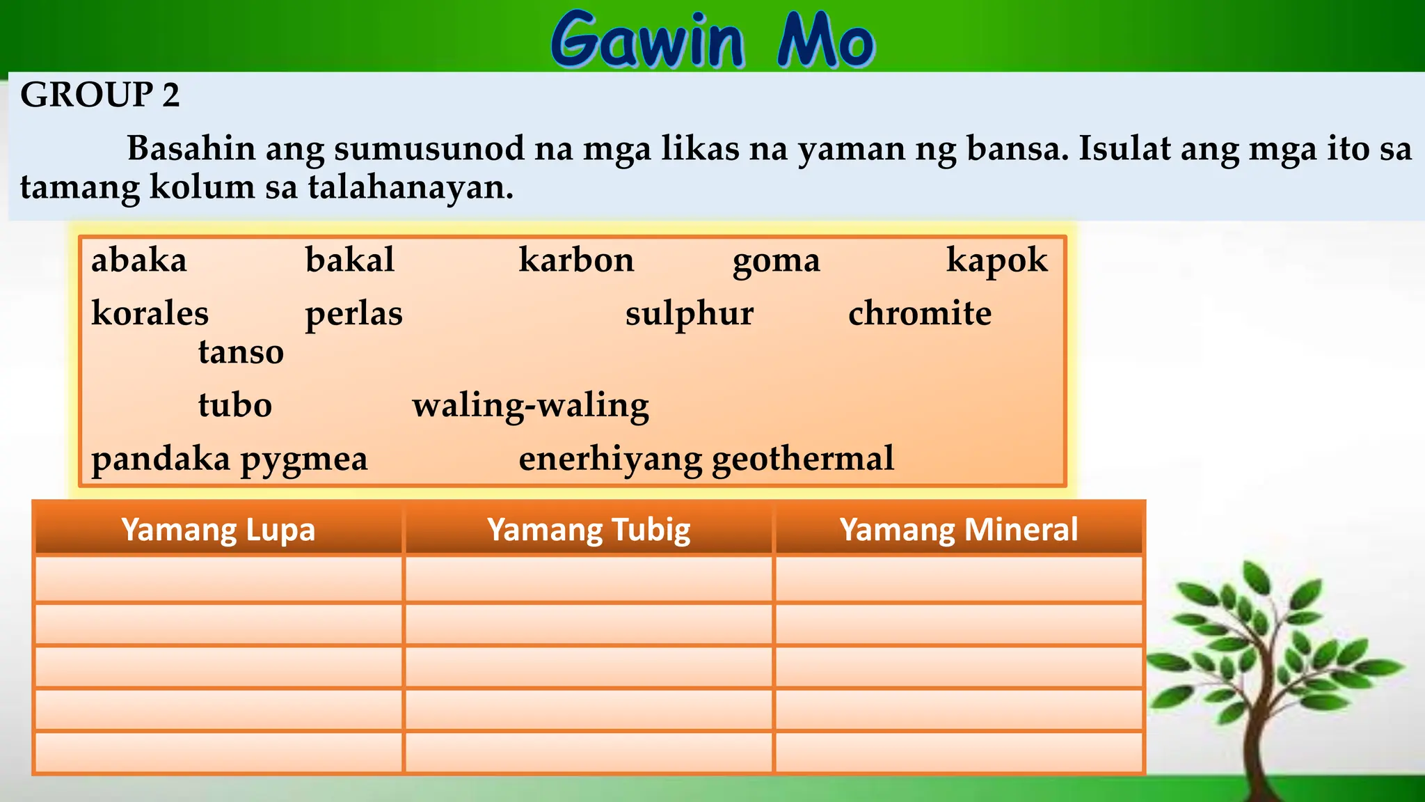 AP Aralin 9 Mga Pangunahing Likas na Yaman ng Bansa CO1.pptx