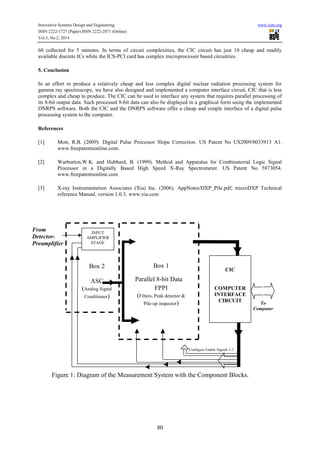 A parallel 8 bit computer interface circuit and software for a digital ...