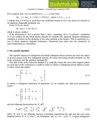 A Parallel Direct Method For Solving Initial Value Problems For Ordinary Differential Equations ...