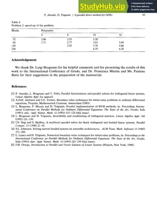 A Parallel Direct Method For Solving Initial Value Problems For Ordinary Differential Equations ...