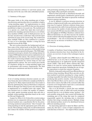 A parallel string matching engine for use in high speed network intrusion detection systems | PDF