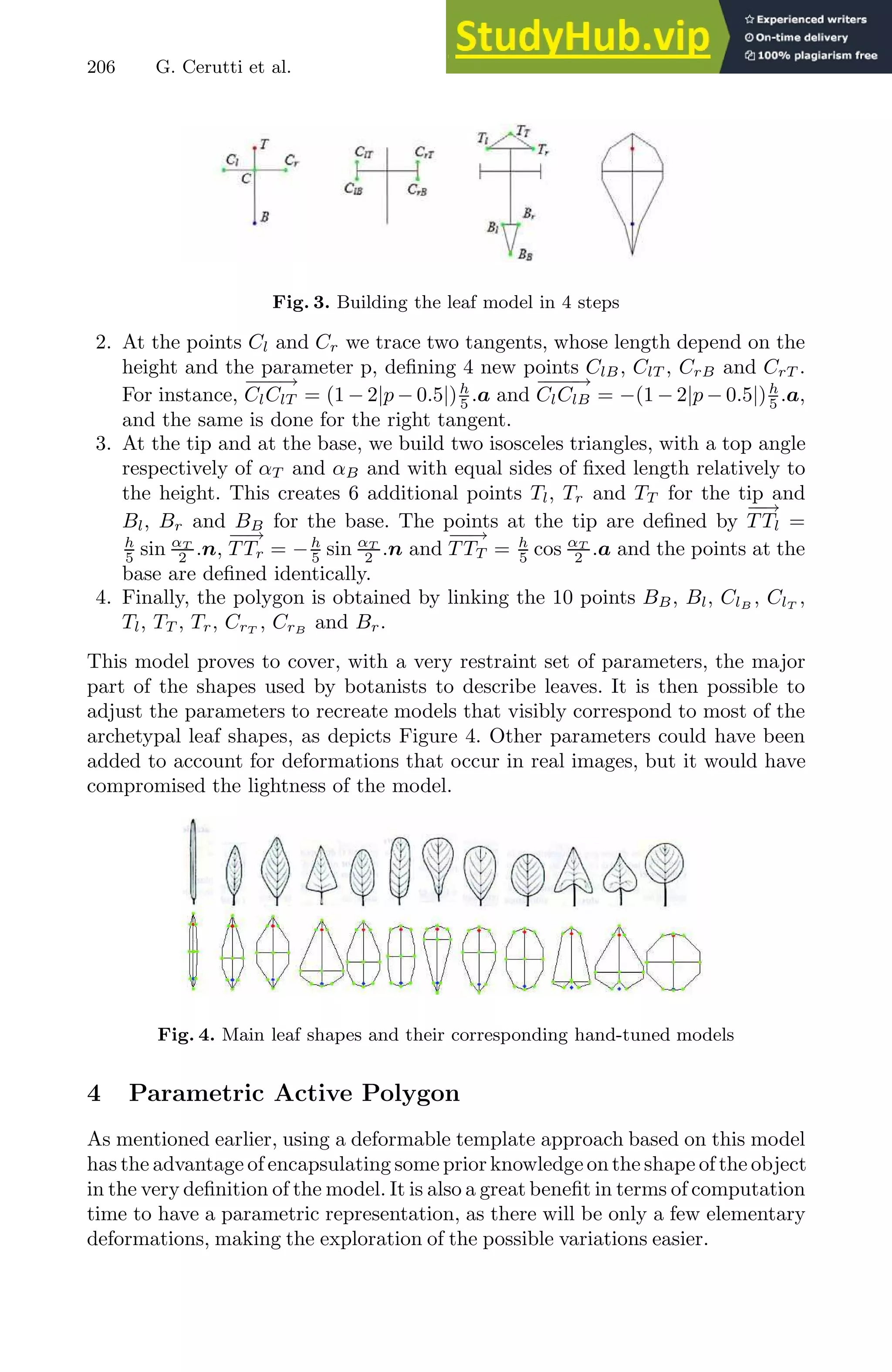 A Parametric Active Polygon For Leaf Segmentation And Shape Estimation