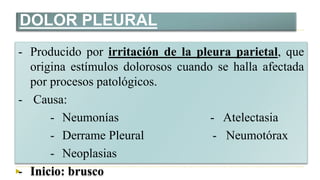 Dolor Toracico Semiologia | PPTX