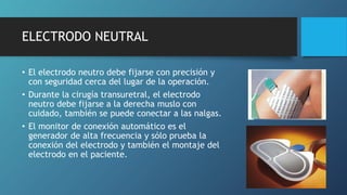 Aparato de electrocirugia de alta frcuencia en urologia | PPTX