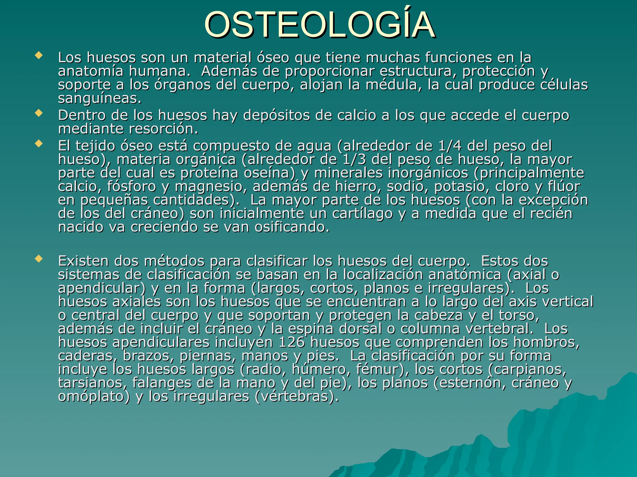 Aparato locomotor - SISTEMA OSTEOARTICULAR | PPT