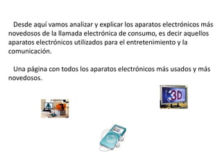 Aparatos Electronicos | PPTX