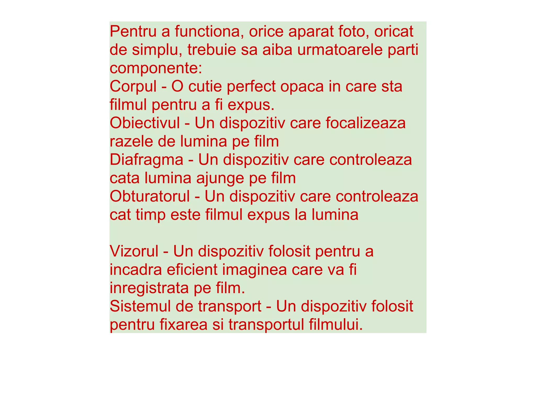 Aparatul de fotografiat | PPT