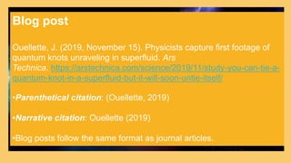 APA 7th Edition References | PPTX