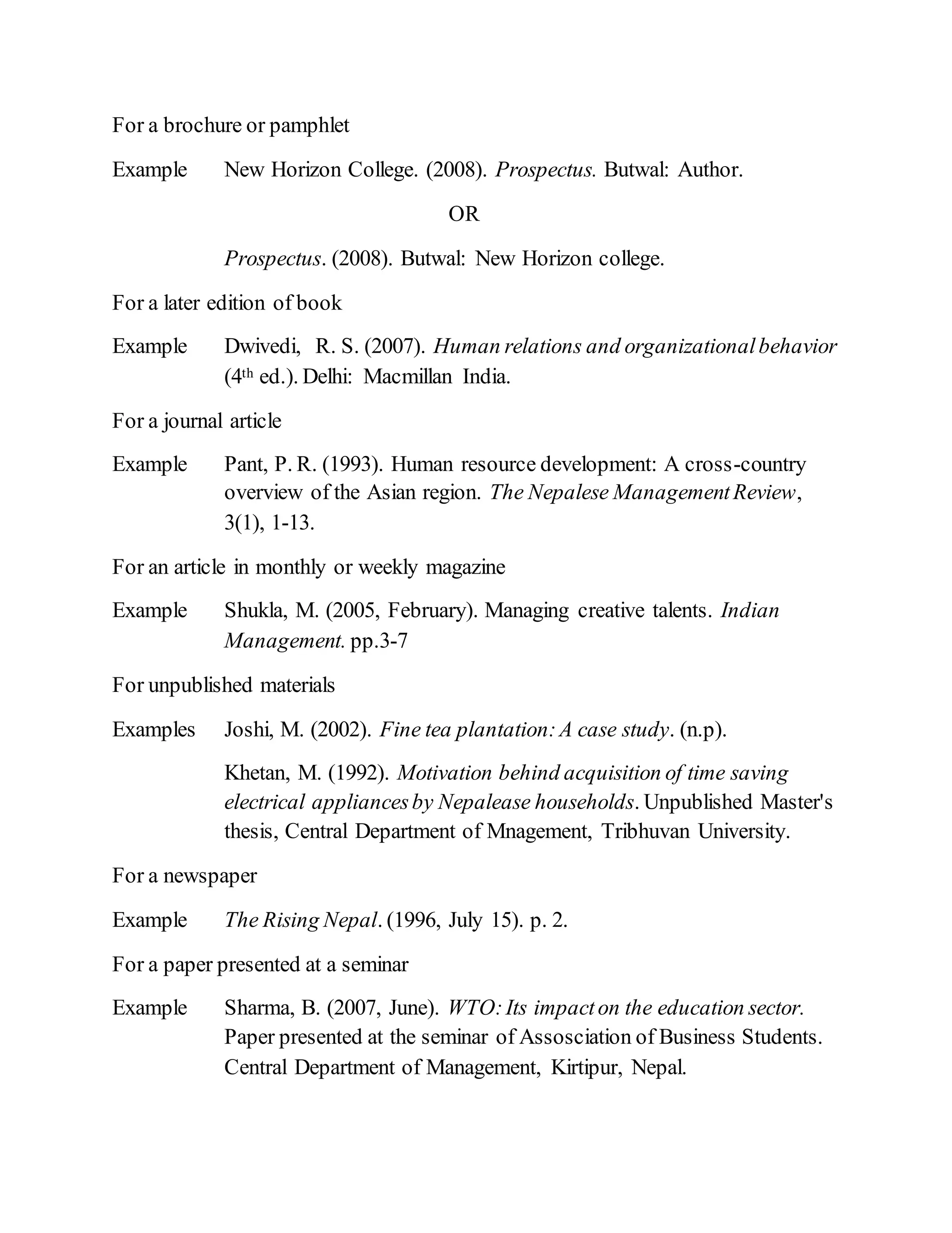 Apa references (bbs) | DOCX