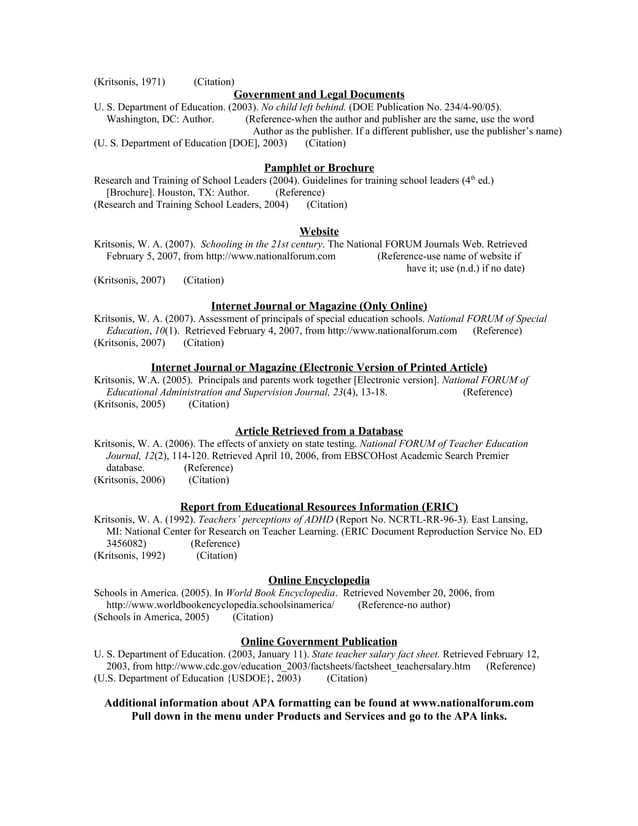 American Psychological Association, APA Guidelines for Preparing ...