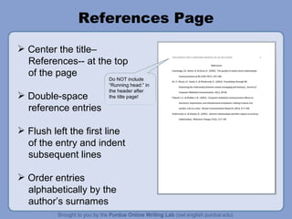 RESEARCH WRITING - Apa References Style | PPT