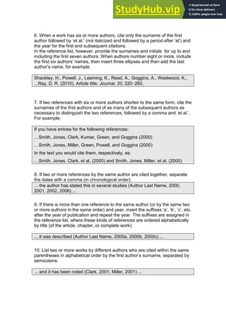 APA Reference Style | PDF