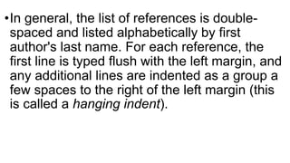 Apa referencing | PPTX
