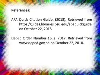 Apa referencing | PPT