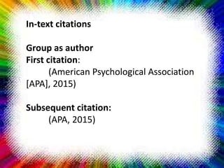 Apa referencing | PPT