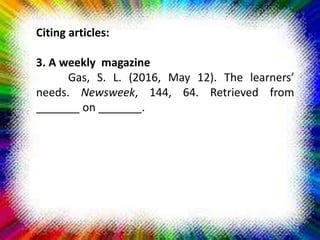 Apa referencing | PPT