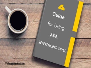 APA Referencing and Citation Guide How to Write in APA Format | PPTX