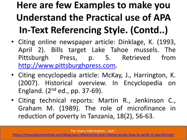 APA Referencing and Citation Guide How to Write in APA Format | PPTX