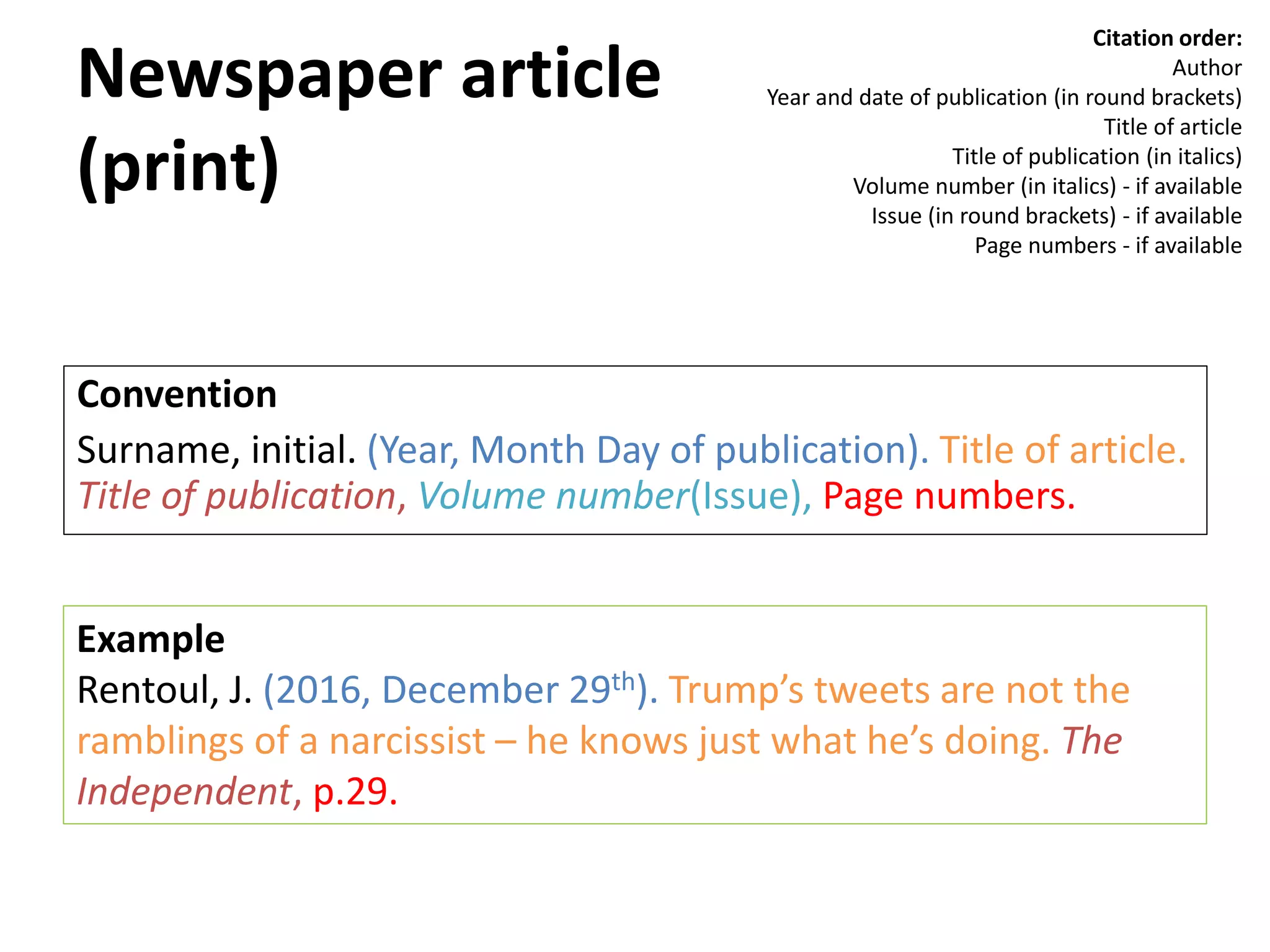 Apa referencing cheat sheet | PPTX