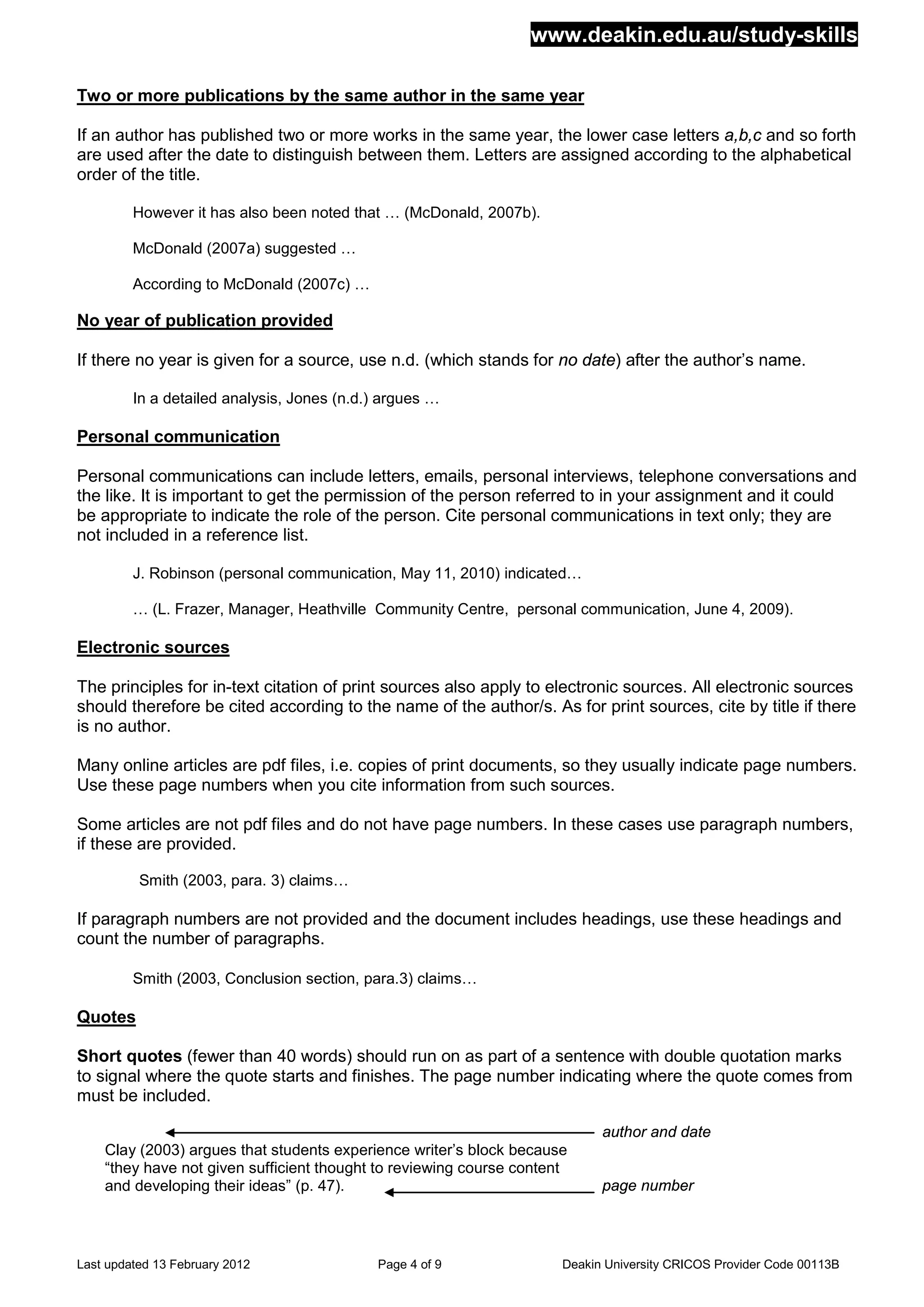 APA Reference Guide | PDF