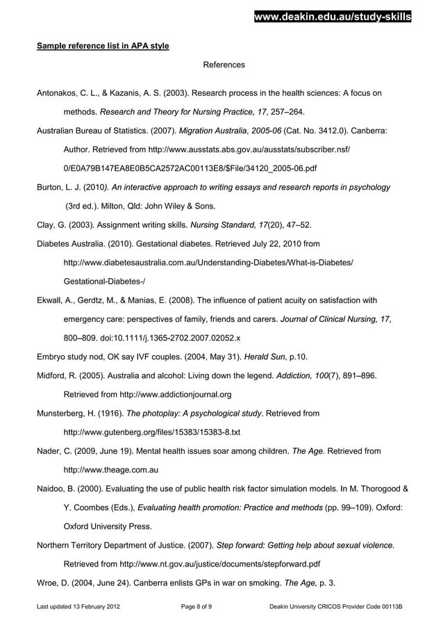 APA Reference Guide | PDF