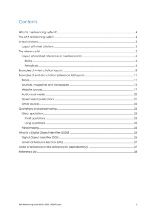 Apa referencing guide 6th ed 2014 update | PDF