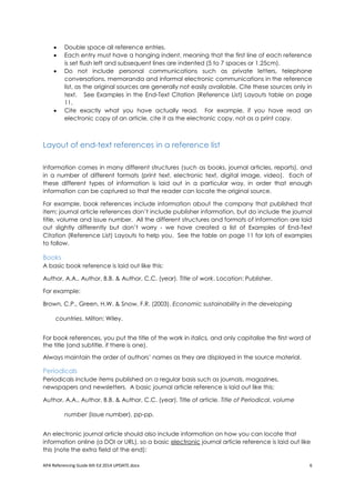 Apa referencing guide 6th ed 2014 update | PDF