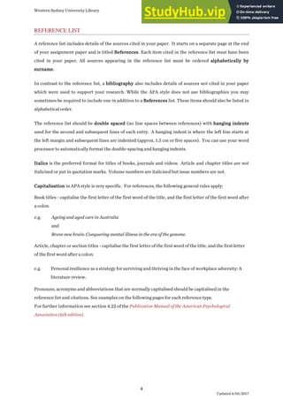 APA Referencing Style | PDF