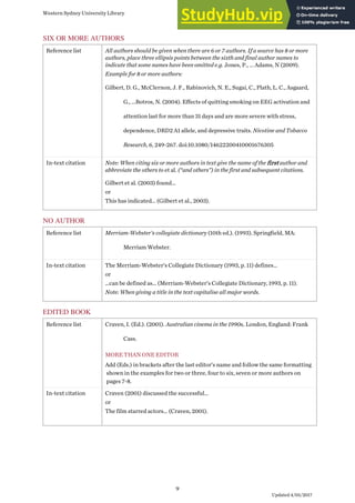 APA Referencing Style | PDF