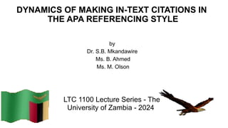 APA REFERENCING STYLE GUIDELINES TO HELP | PPT
