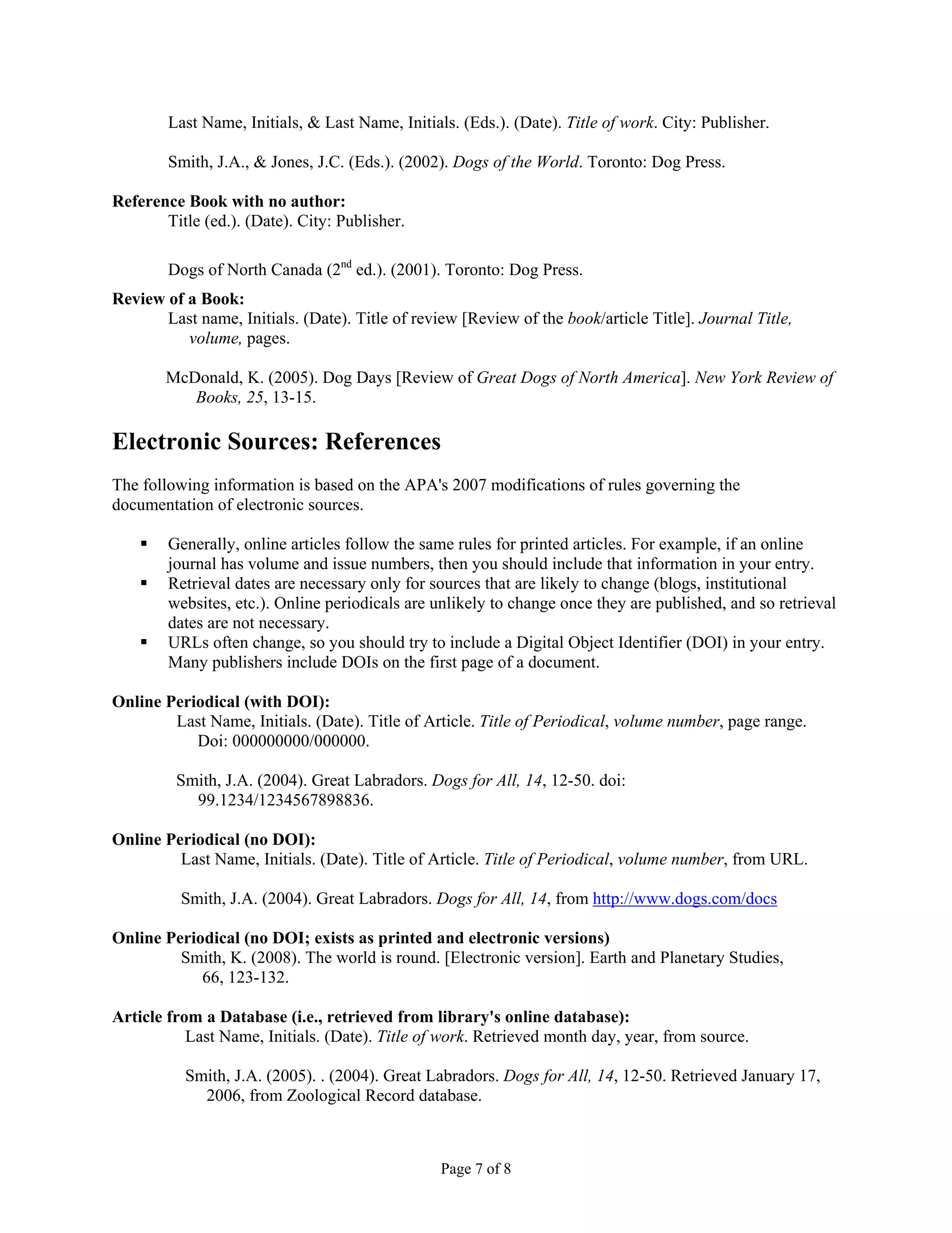 Apa referencing system | PDF