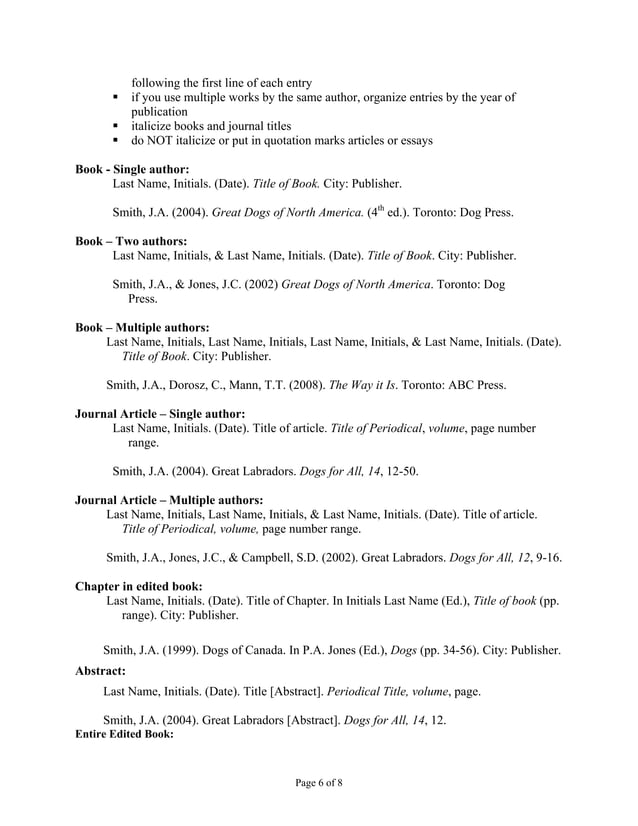 Apa referencing system | PDF