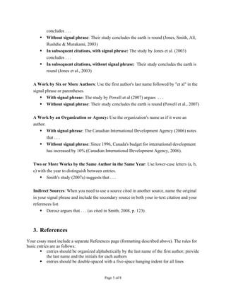 Apa referencing system | PDF