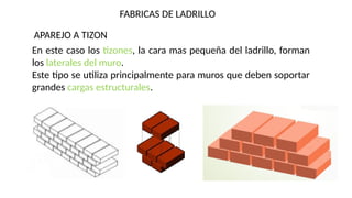 tipos de aparejo de ladrillo mas comunes | PPTX